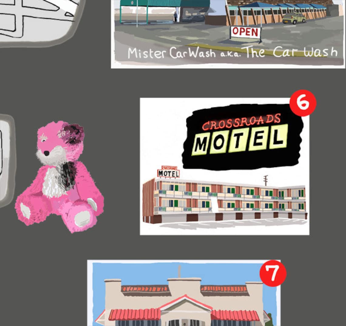 Breaking Bad Map Illustration Print Fan Art TV Television Hollywood ...