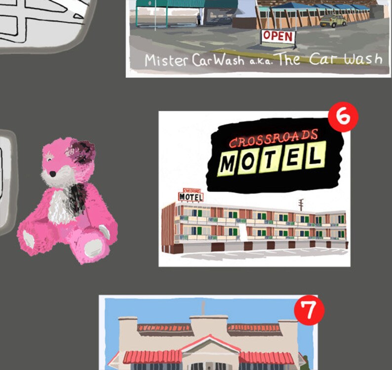 Breaking Bad Map Illustration Print Fan Art TV Television Hollywood ...