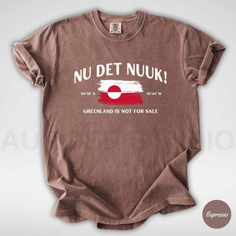 Comfort Colors® Nu Det Nuuk! Shirt, Greenland is Not for Sale T-shirt ...