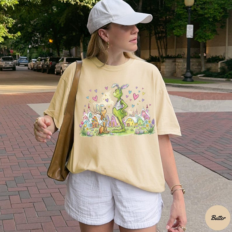 Easter Grinch Shirt, Comfort Colors® Grinch and Max Bunny Easter T ...