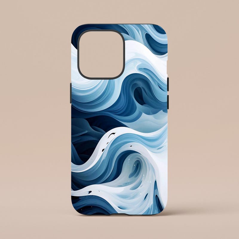 Blue Wave Phone Case - Etsy