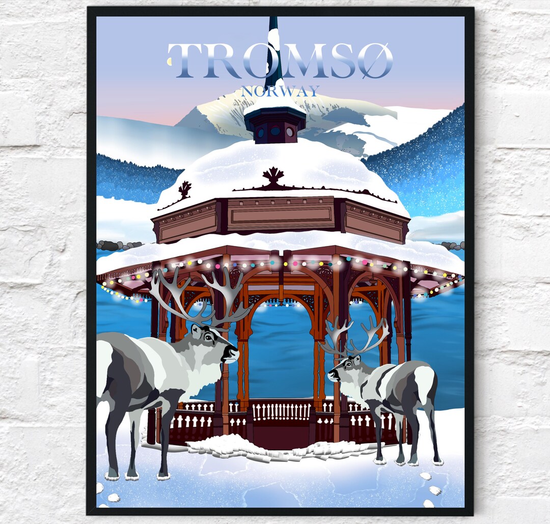 Tromso, Tromsø Norway, Tromso Poster, Tromso Wall Art, Norway Poster ...