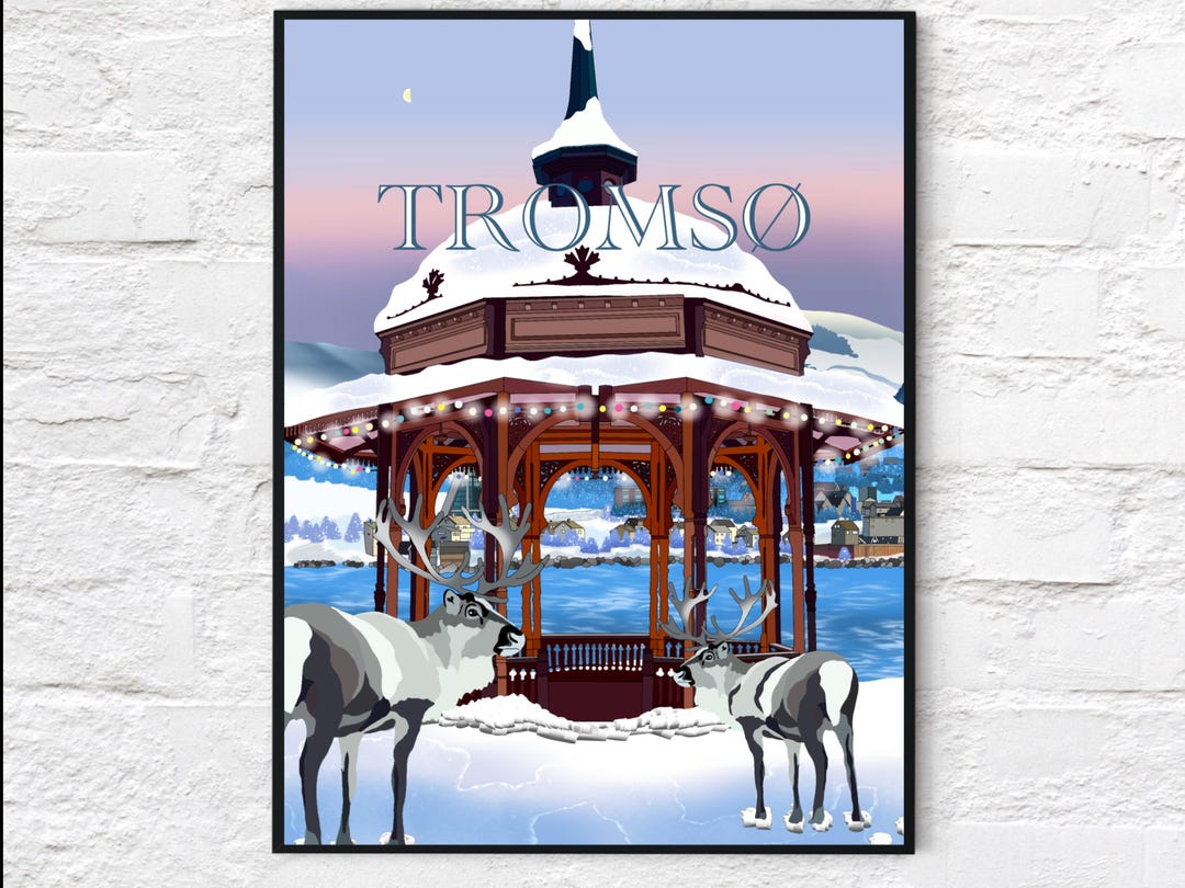 Tromso Poster, Tromso Wall Art, Norway Poster, Norway Print, Digital ...