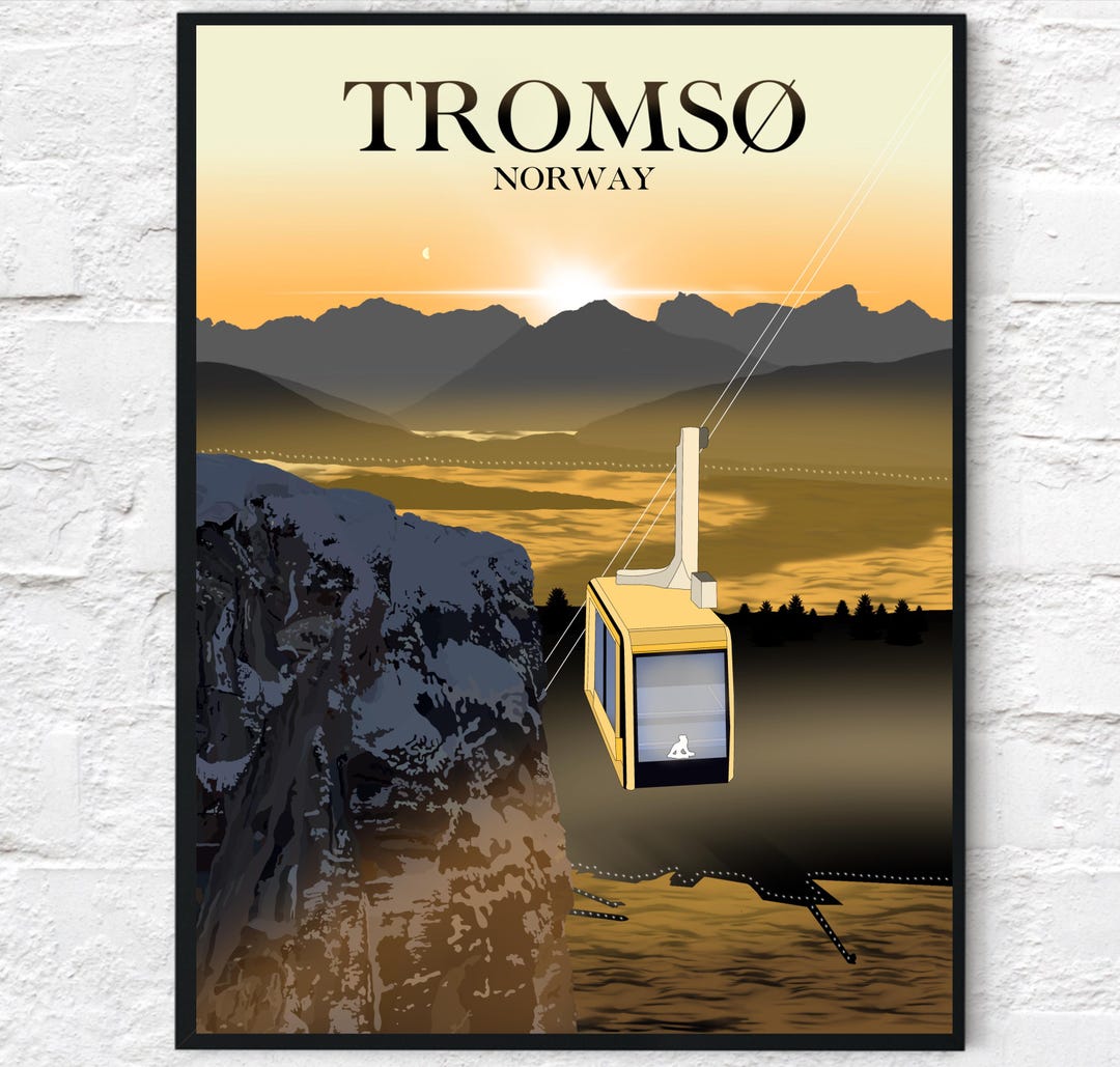 Tromso, Tromso Norway, Tromso Poster, Tromso Wall Art, Norway Poster ...