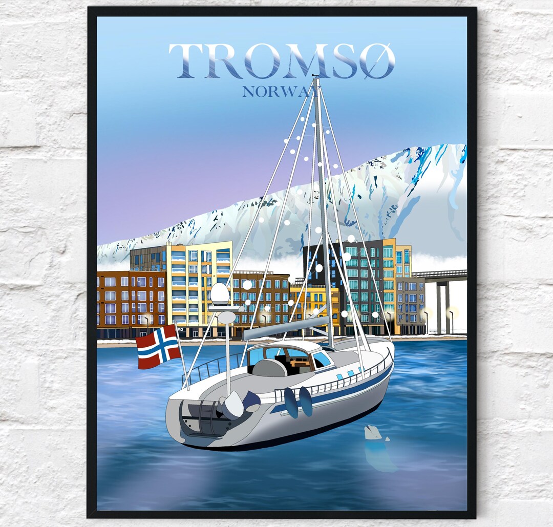 Tromso, Tromso Norway, Tromso Poster, Tromso Wall Art, Norway Poster ...