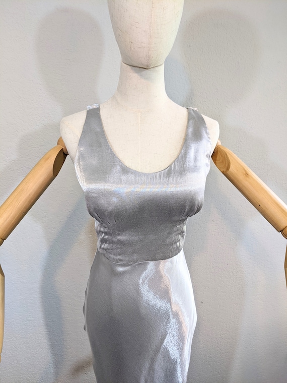 1990s Michael Faircloth Silver Metallic Moonlight Eve… - Gem