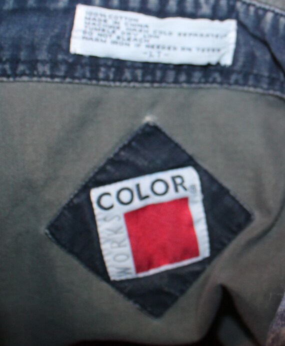 1990s Distressed Pullover // Color Works // Medium to… - Gem