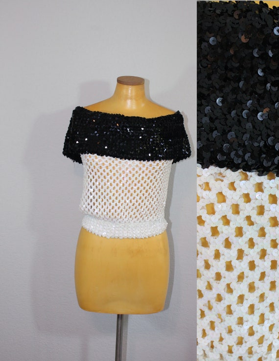 1970s Harry Acton Party Collectibles Sequin Disco Blo… - Gem