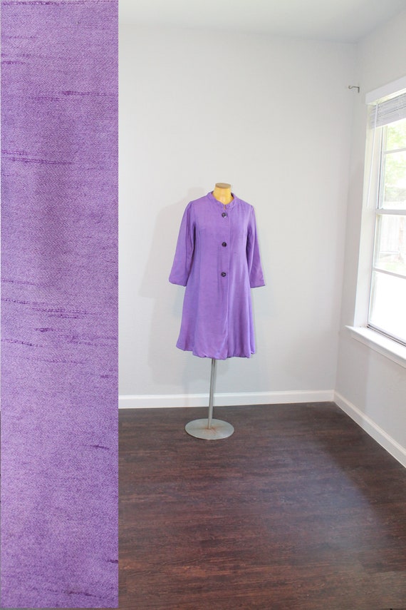 1960s Raw Silk Ribbon Dress - Gem