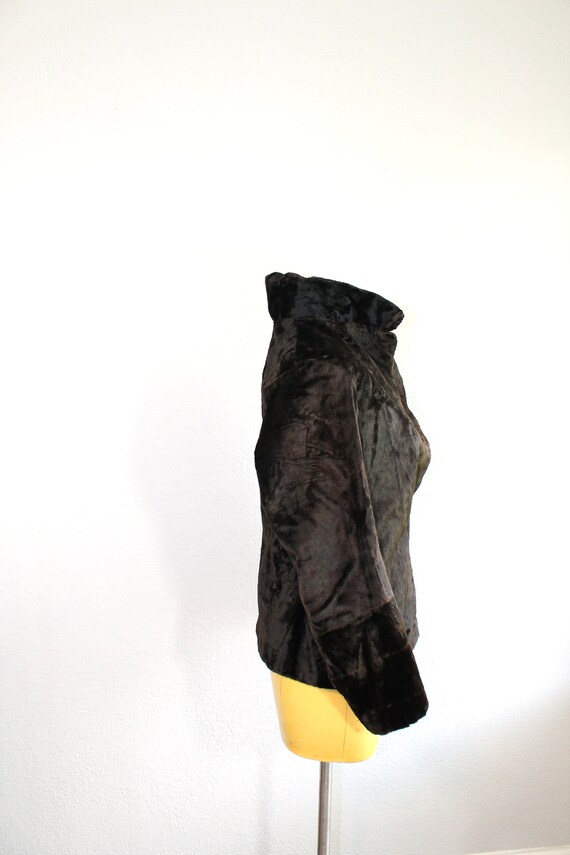 1900s Edwardian Brown Velvet Jacket // Extra Small - Gem