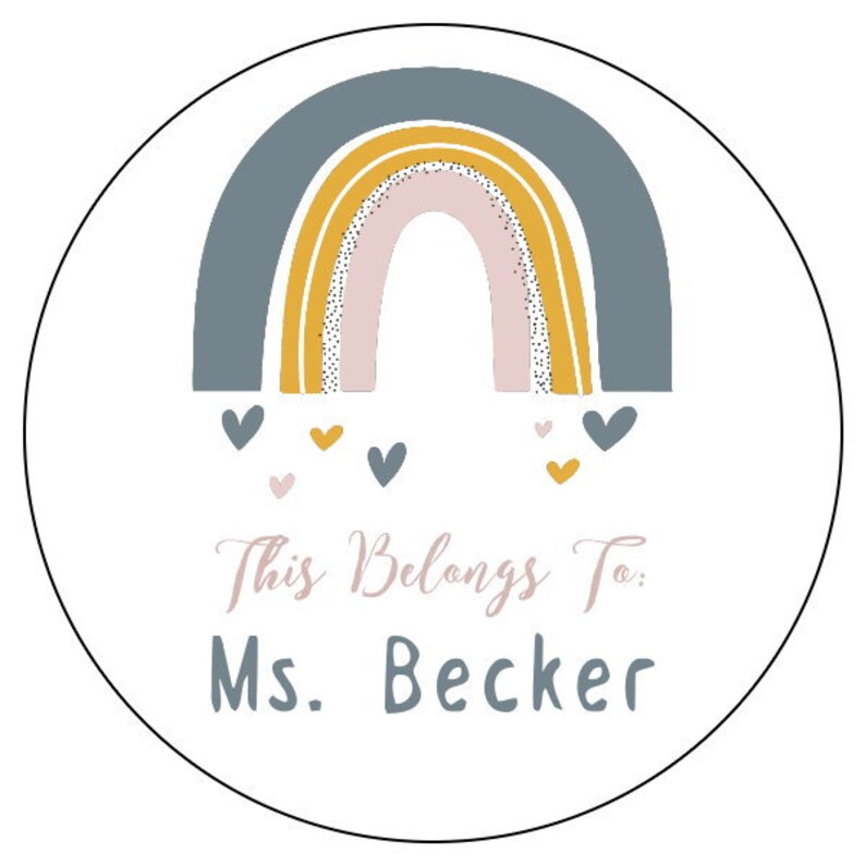 Teacher Book Labels This Belongs to Stickers Teacher | Etsy