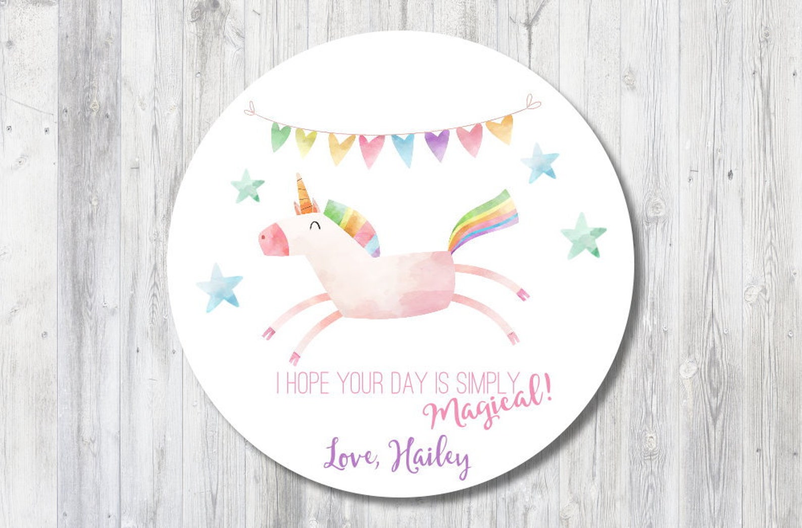 Unicorn Birthday Stickers Magical Birthday Labels - Etsy