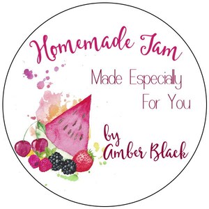 Homemade Jam Stickers - Personalized Homemade Jelly Labels - Custom Jam ...