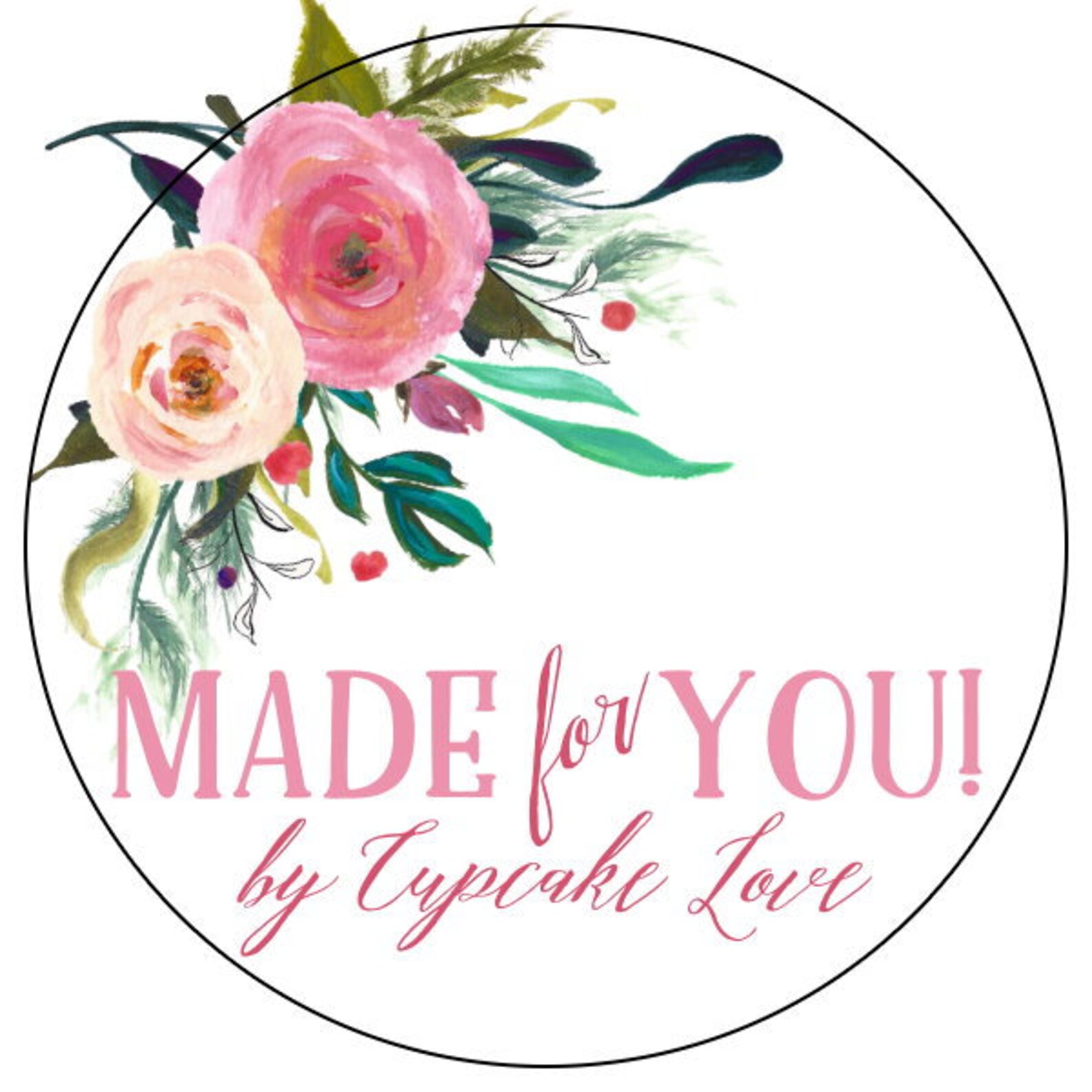 Floral Business Stickers Made for You Stickers Custom | Etsy