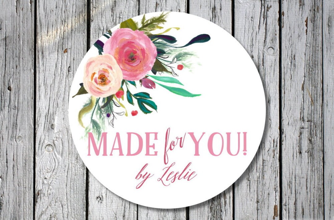 Floral Business Stickers - Made for You Stickers - Custom Business ...