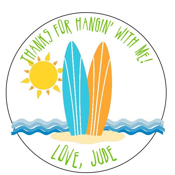 Beach Party Stickers - Etsy