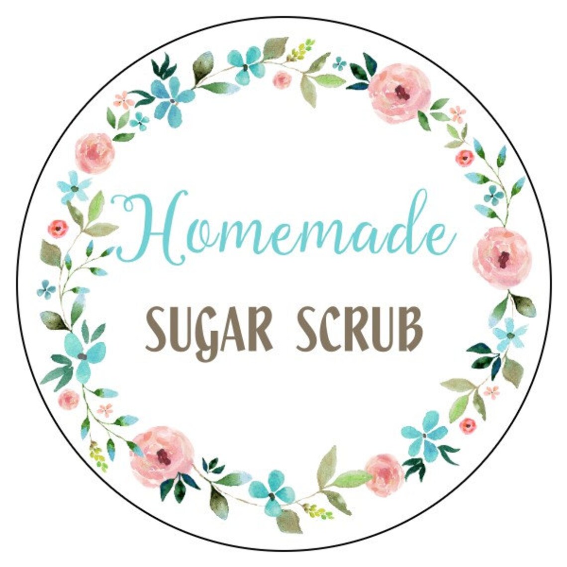 Homemade Sugar Scrub Stickers Custom Homemade Gift Labels - Etsy