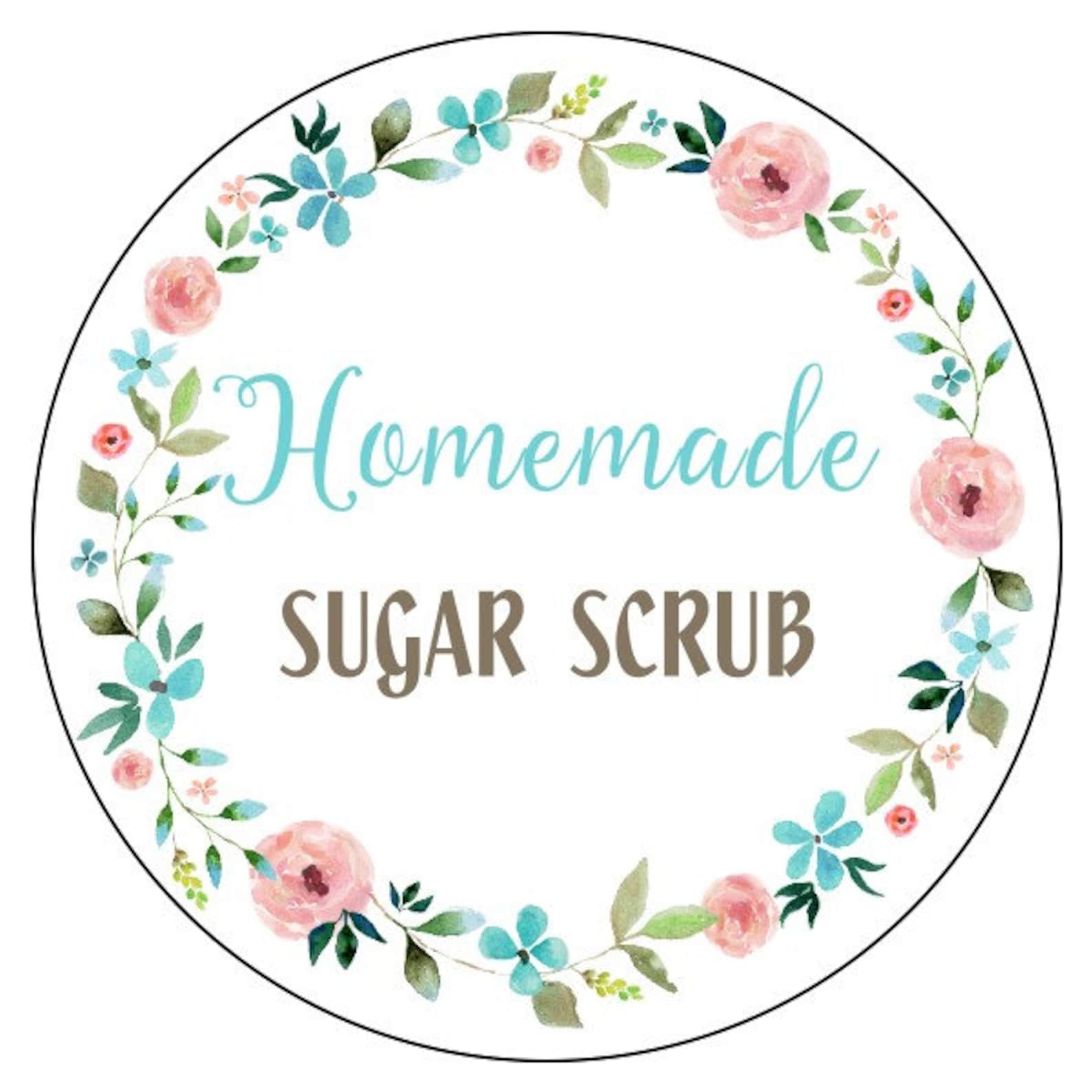 Homemade Sugar Scrub Stickers Custom Homemade Gift Labels - Etsy