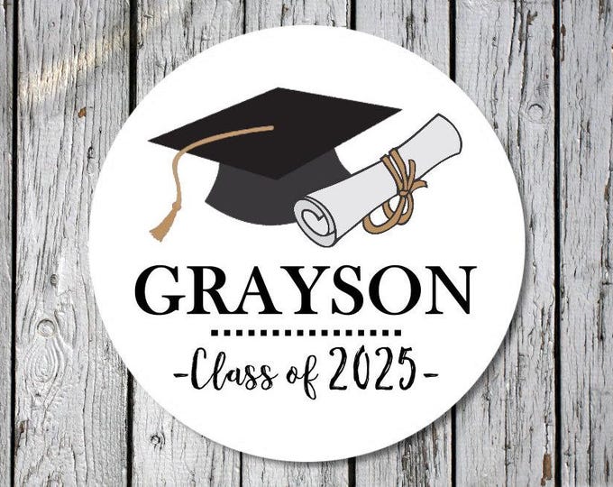 Graduation Stickers - Custom Graduation Stickers - High School or ...