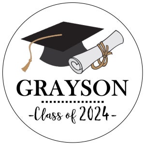 Graduation Stickers - Custom Graduation Stickers - High School or ...