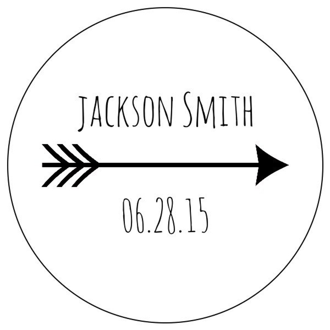 Arrow Baby Shower Stickers - Baby Shower Arrow Stickers - Black and ...
