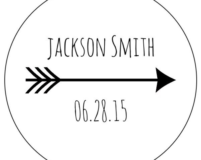 Arrow Baby Shower Stickers - Baby Shower Arrow Stickers - Black and ...