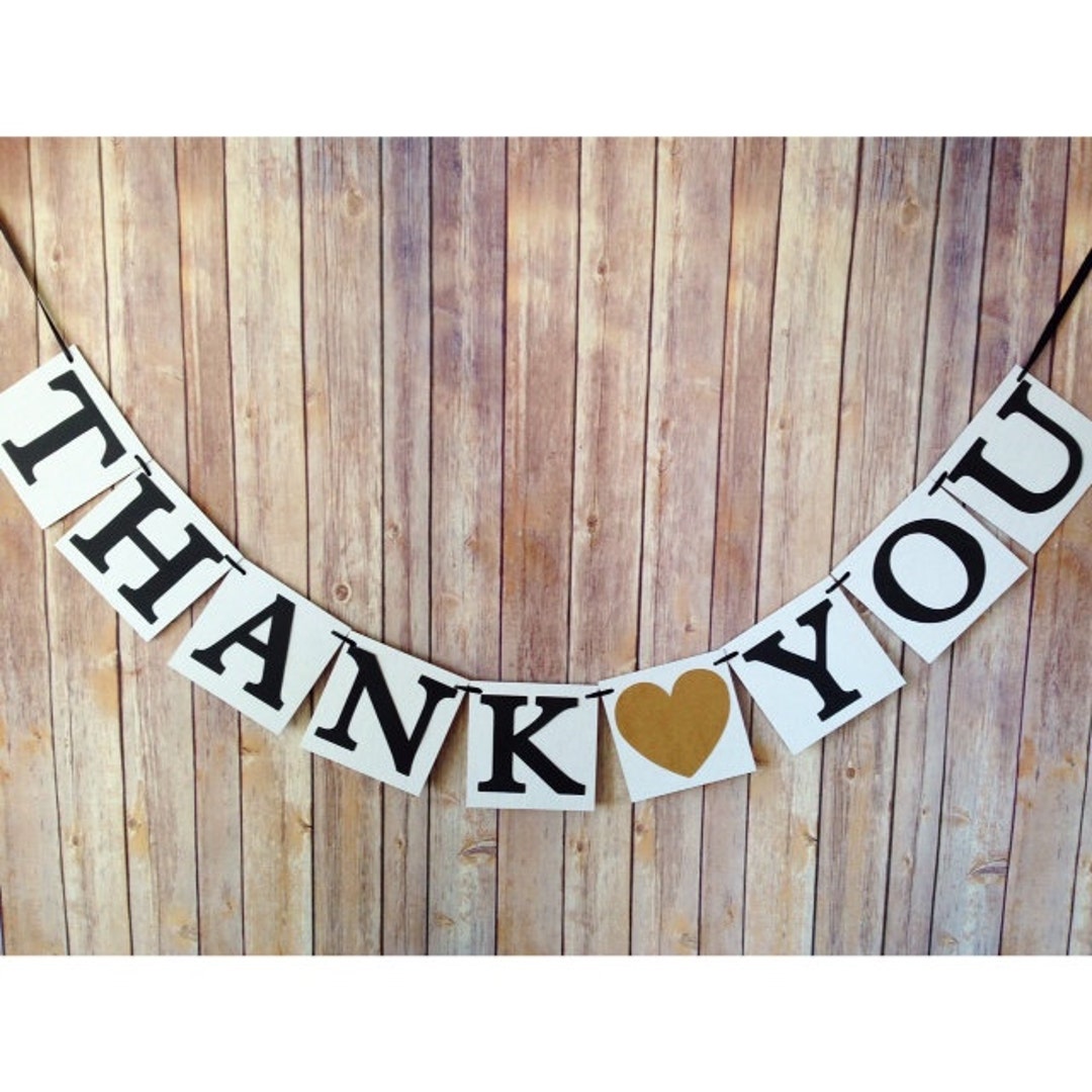 Thank You Banner - Wedding Thank You Banner - Custom Wedding Banners ...