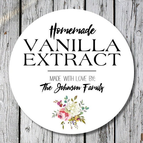 Vanilla Extract Stickers Made for You Stickers Gift - Etsy