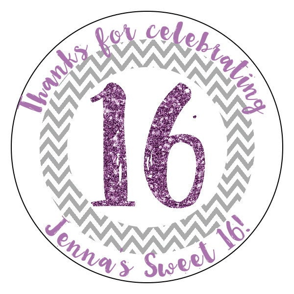 Sweet 16 Stickers - Etsy