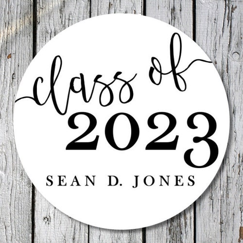 Graduation Stickers Custom Classic Graduation Stickers - Etsy