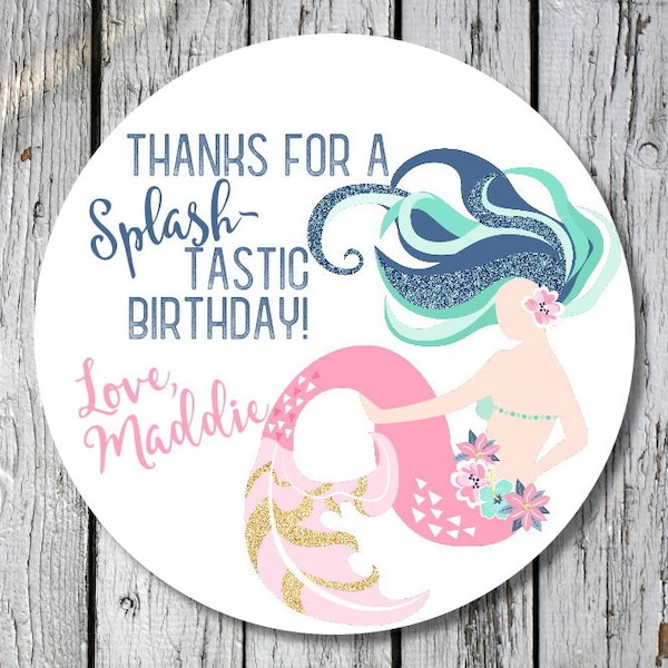 Mermaid Labels - Etsy