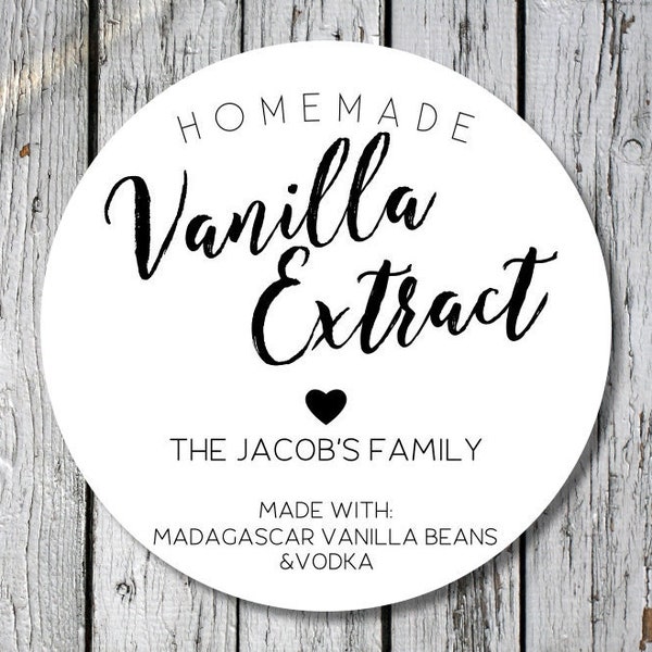 Vanilla Labels - Etsy