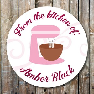 Kitchen Cooking Stickers - From the Kitchen of Labels - Custom Cooking ...