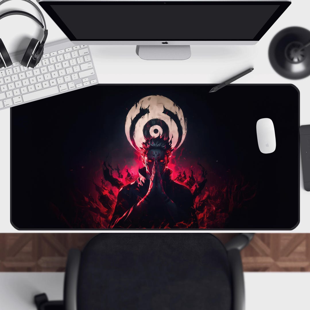 Gojo Japanese Art Anime Desk Mat – JJK Jujutsu Kaisen Custom Mouse Pad ...