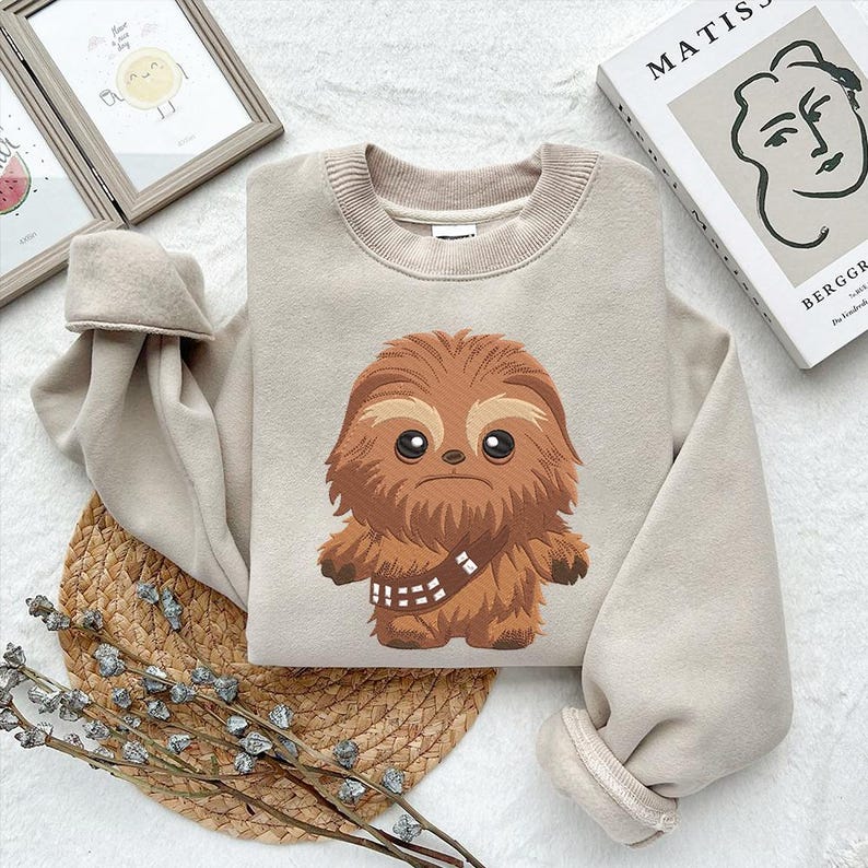 Cute Furry Alien Embroidery Design, Space Warrior Animal Embroidery ...