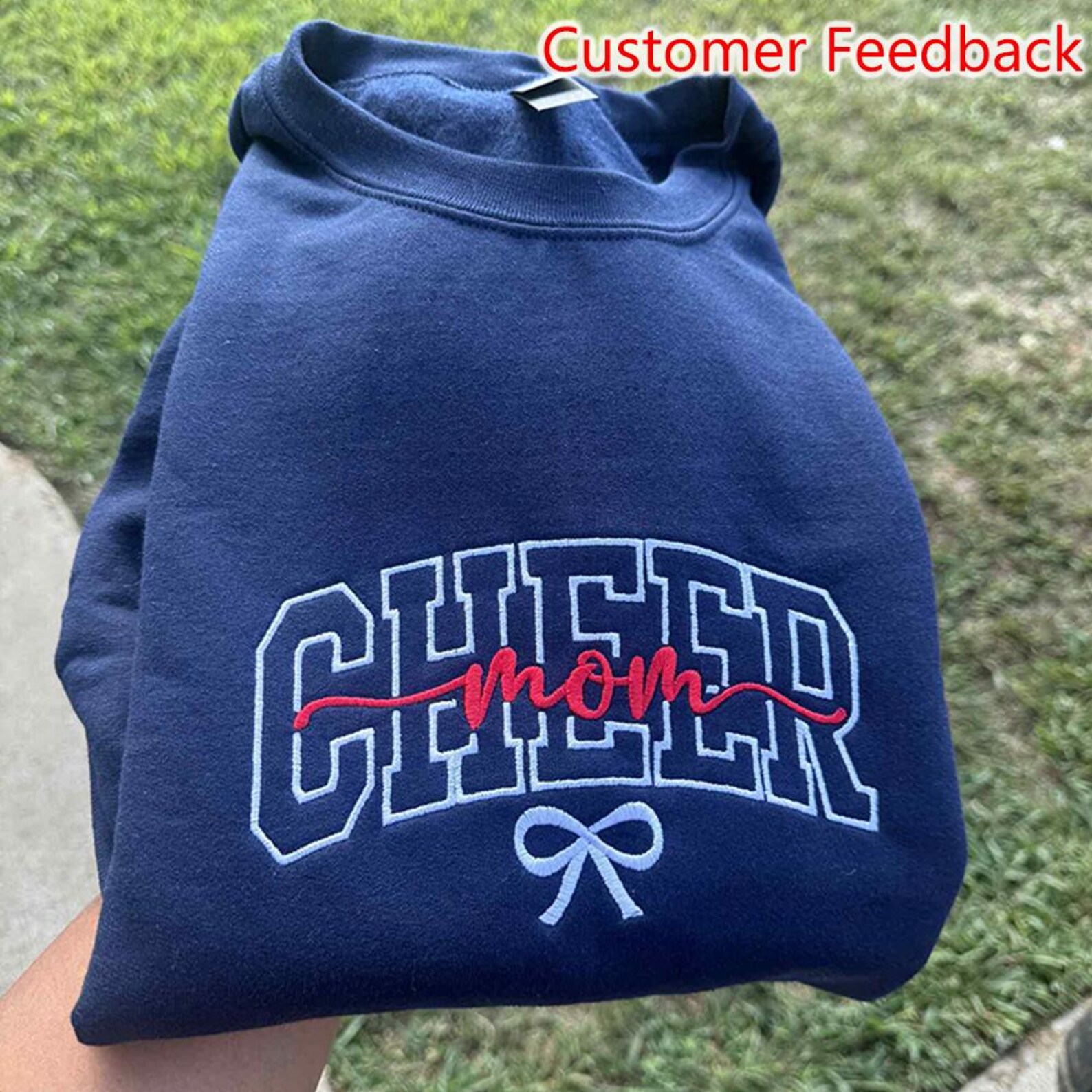 Cheer Mom Embroidery Design, Cheerleading Mom Script With Bow Machine ...