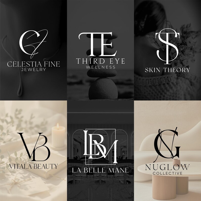 Custom Logo Design | Luxury Minimalist Initial Logo | Custom Monogram ...