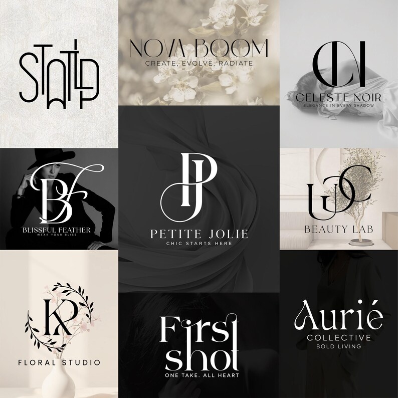Custom Logo Design | Luxury Minimalist Initial Logo | Custom Monogram ...