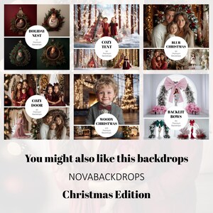 15 Santa's Snow Globe Christmas Digital Backdrops Winter Snow Holiday ...