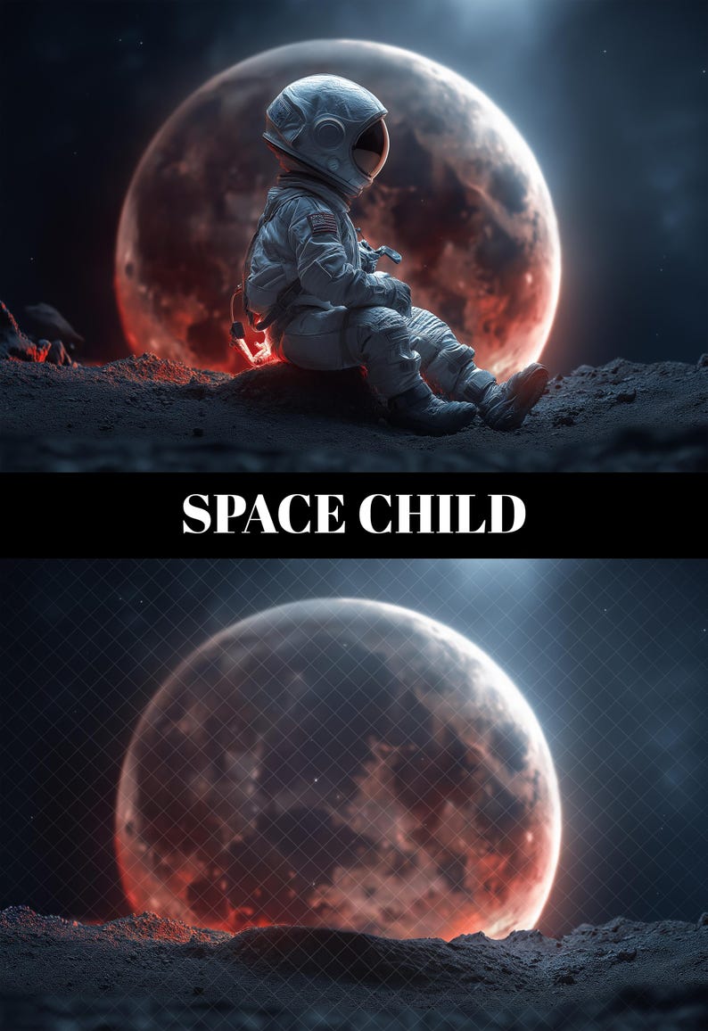 40 Space Digital Backdrops Space Baby Birthday Backgrounds Photoshop ...