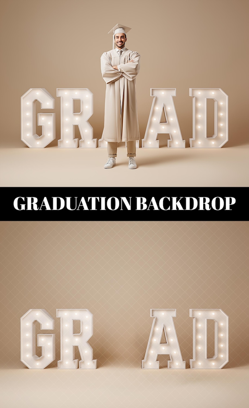 50 Graduation Digital Backdrops, Class of 2026 Backgrounds, Light up ...