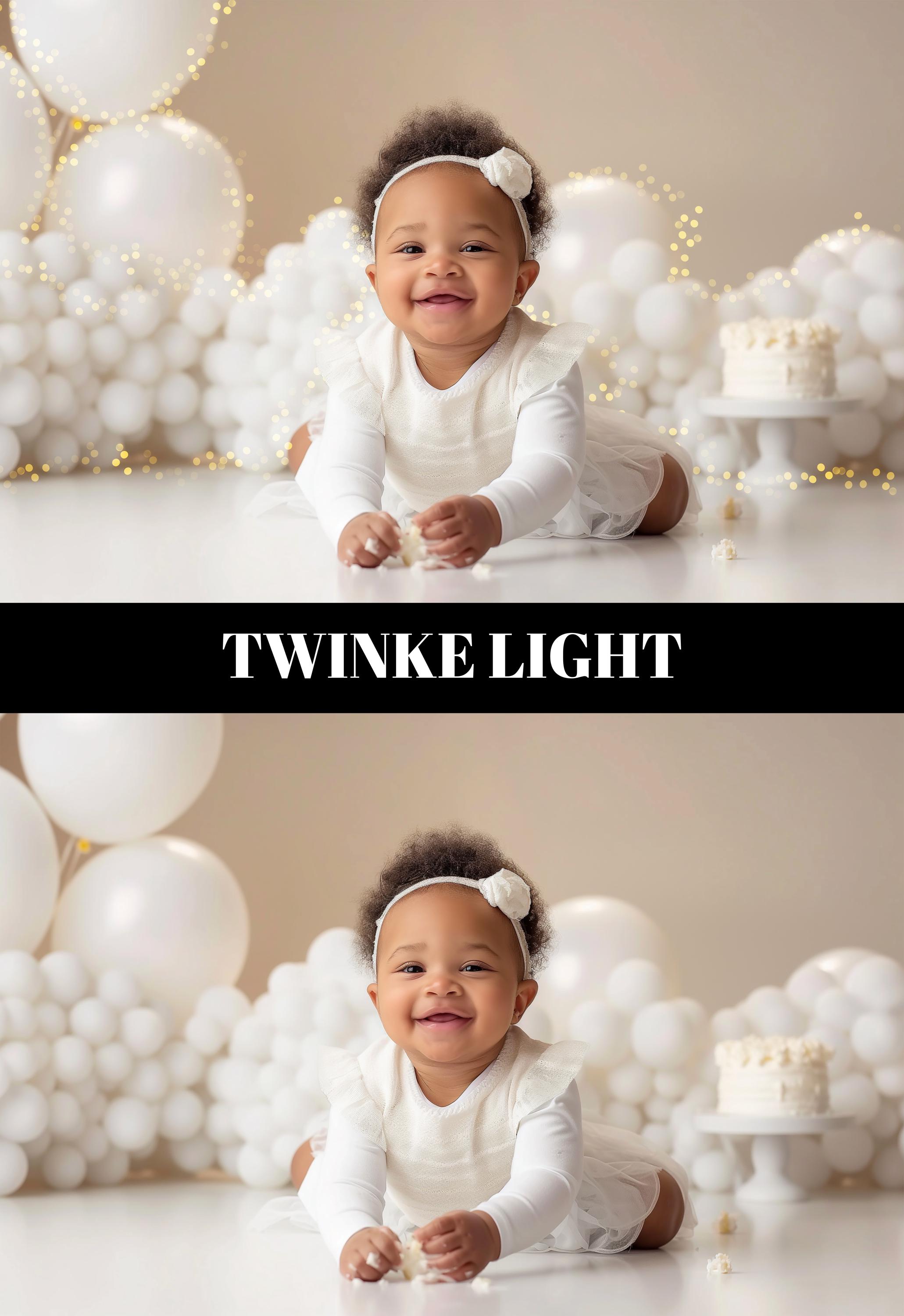 50 TWINKLE LIGHT Overlays Cake Smash Bokeh Realistic Newborn Twinkle ...