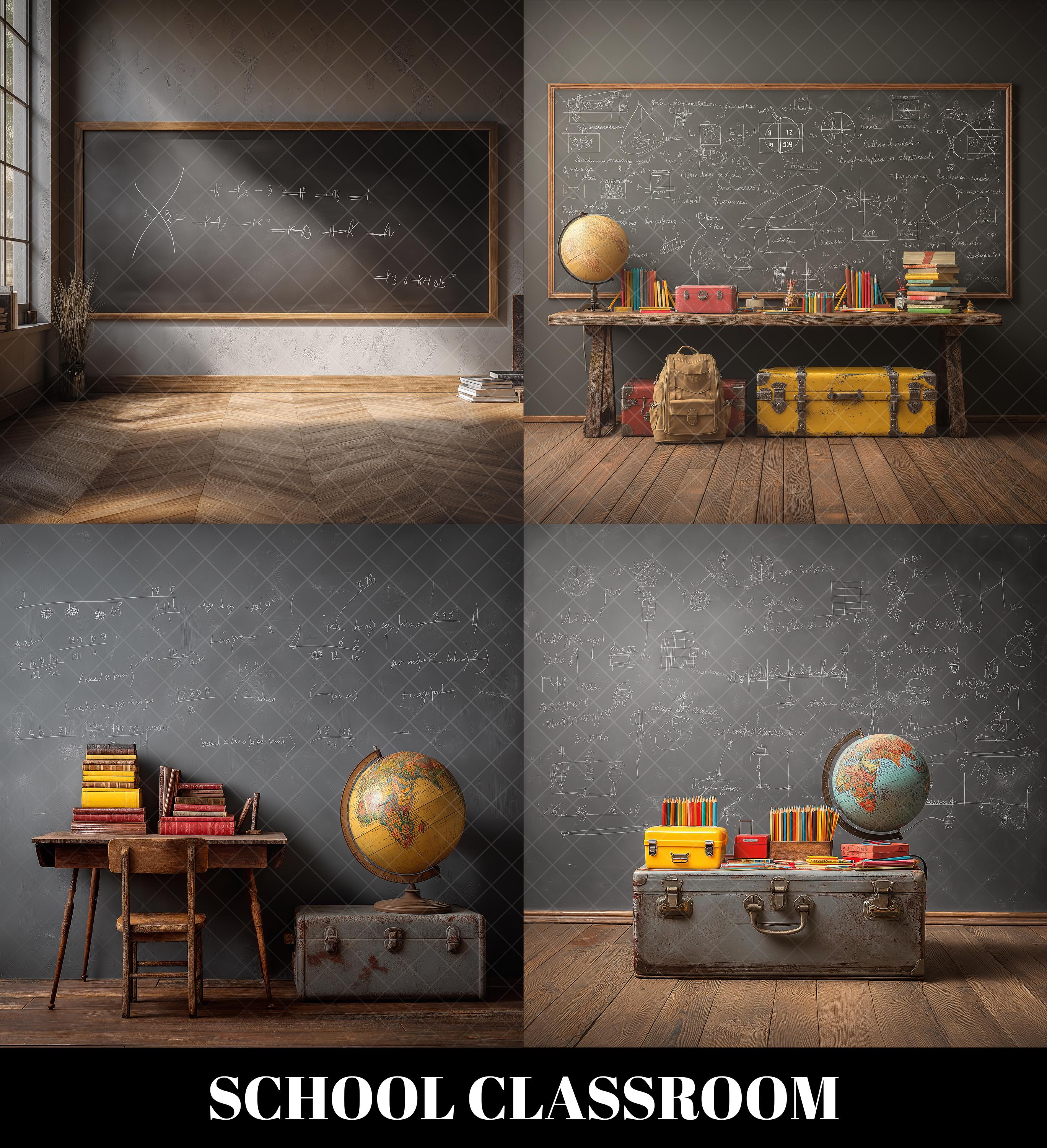60 Preschool Classroom Digital Backdrops Back to School Backdrop ...