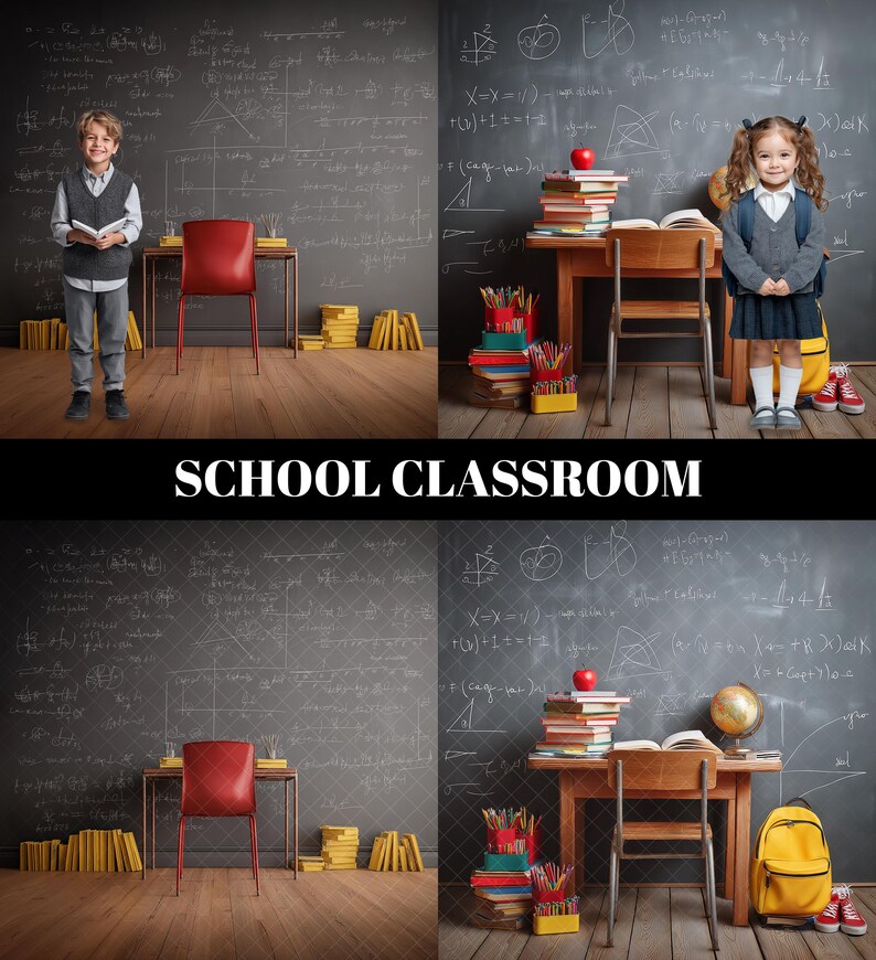 60 Preschool Classroom Digital Backdrops Back to School Backdrop ...
