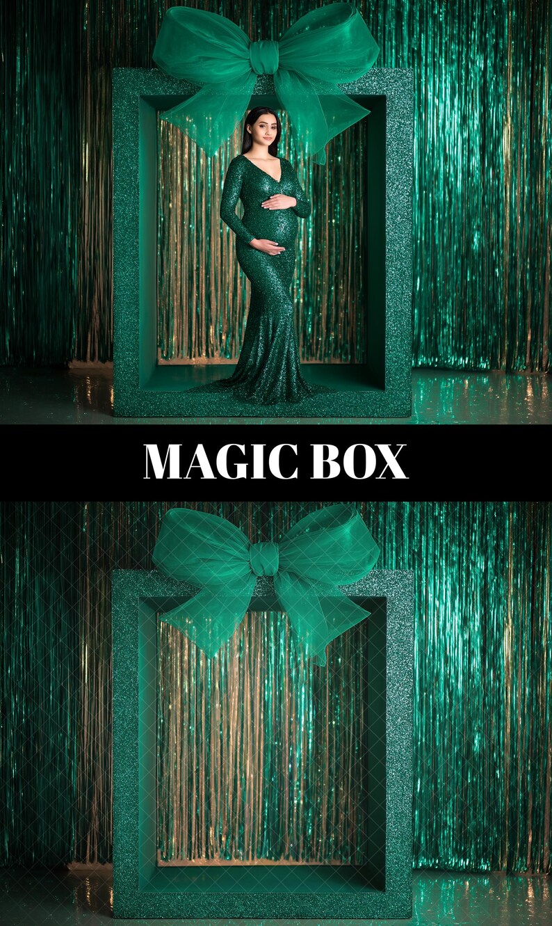 45 Christmas Gift Box Digital Backdrops Holiday Maternity Backdrops ...