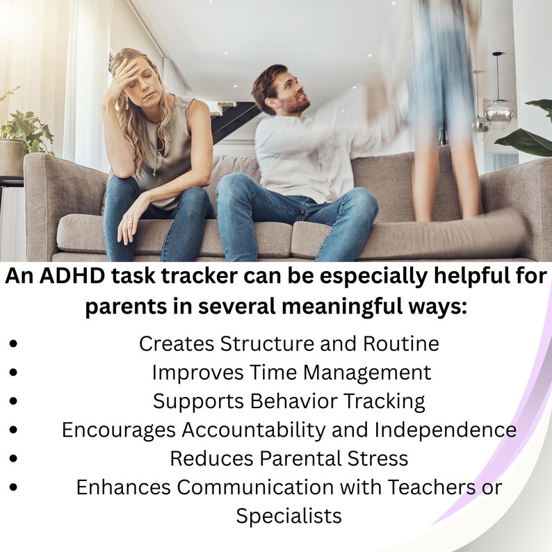 ADHD Task Tracker Printable Daily Task Scheduler Weekly to Do Planner ...