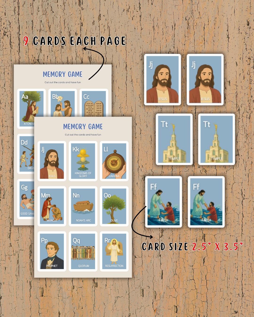 The ABC Memory Game - LDS Children Activity - Etsy