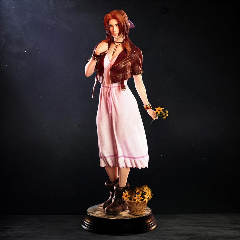 Aerith STL Statue | 1/4 + 1/6 Scales | Pre-support 3D Print Model - Etsy