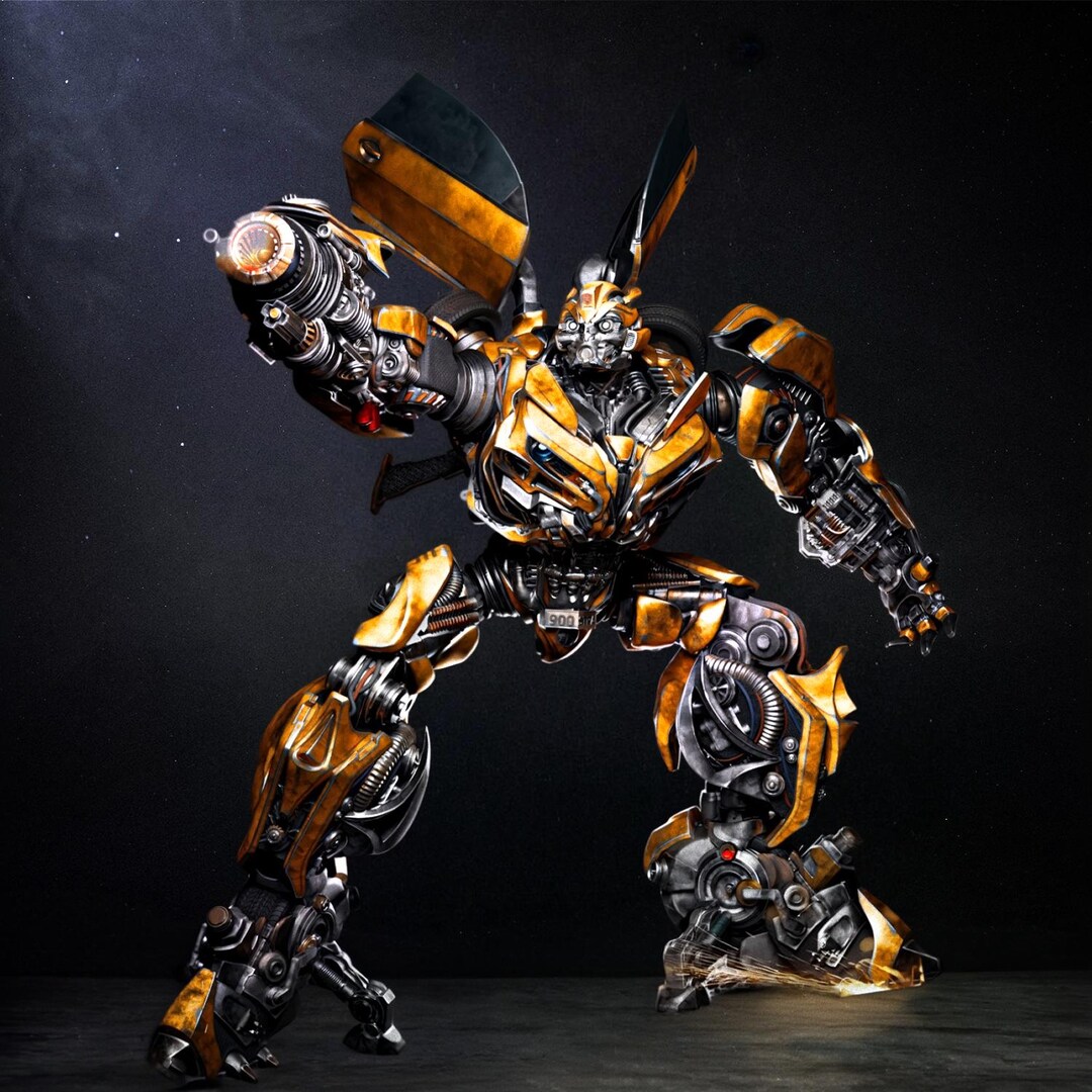 Bumblebee STL Statue + Bust | Fanart 1/18 Scale 3D Print Model ...