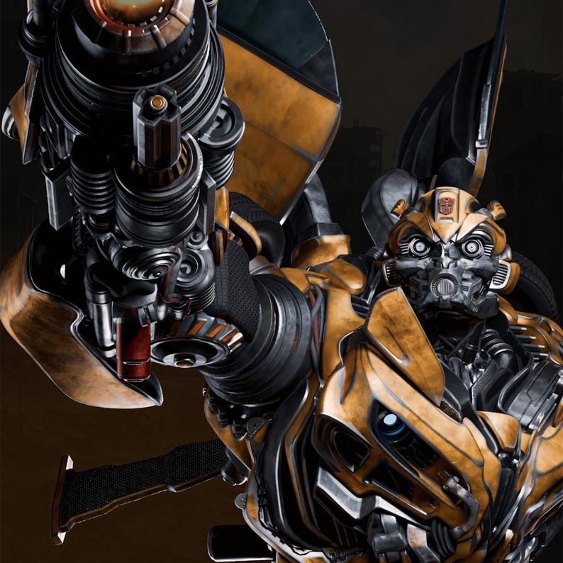 Bumblebee STL Statue + Bust | Fanart 1/18 Scale 3D Print Model ...